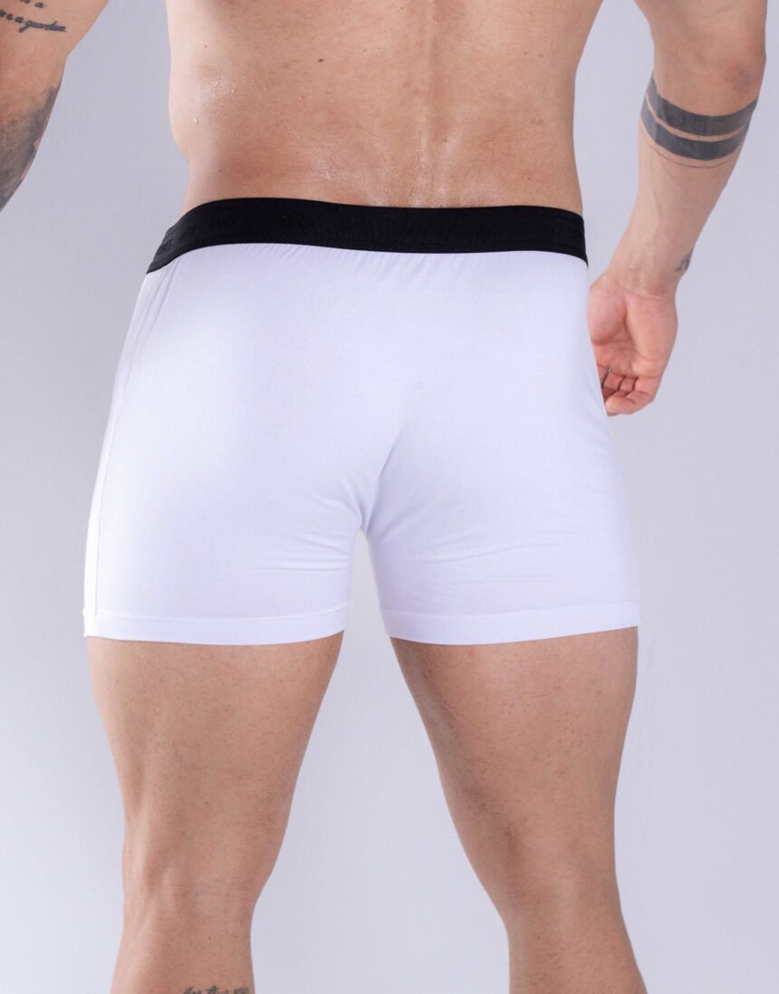 Cueca Box Masculina Kit Preto – Branco – Azul Marinho – Davy Jones ...