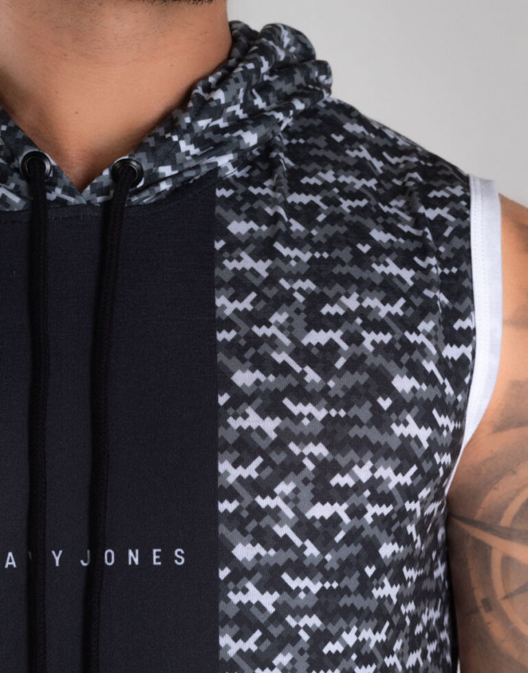 Regata com Capuz Recorte Camuflada Dark Leve e Confortavel – Roupa ...